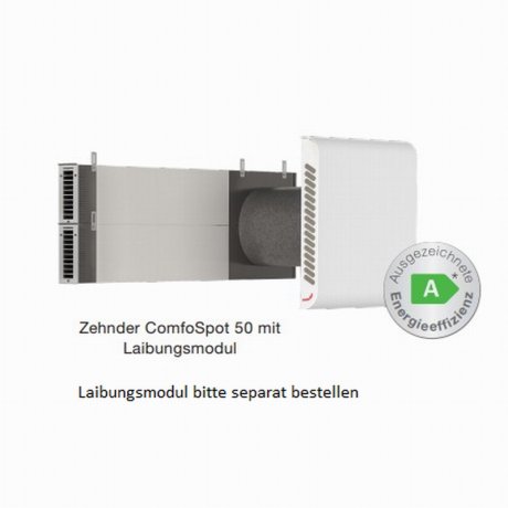 Zehnder ComfoSpot 50 für Einbau mit Laibungsmodul